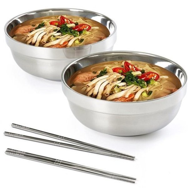이중냉면기 SUS304 18cm 2P + 이중젓가락 2벌 스텐304_WBAA16C - SSG.COM