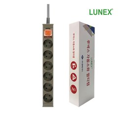 루넥스 6구 자동소화 알미늄 멀티탭 DYM-AL6(SC) (5m) - SSG.COM