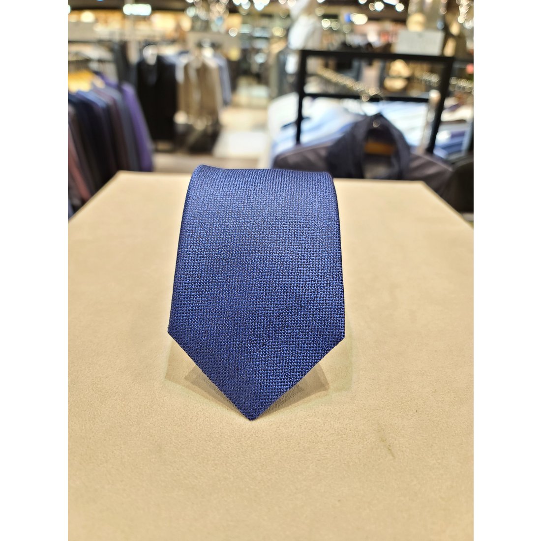 22FW 깔끔한 네이비 솔리드 중슬림 실크 넥타이CNSV3O1108N0, 신세계백화점