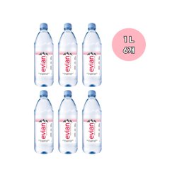 에비앙 미네랄 워터 생수 1L 6개 - SSG.COM