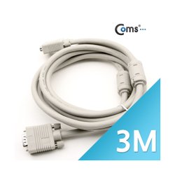 [C0186] Coms 고급형 모니터 RGB 케이블 3M - M/M 타입 - SSG.COM
