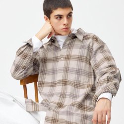 유니클로 GU 플란넬 체크 셔츠 (긴팔) D - SSG.COM