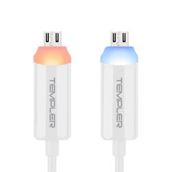 TEMPLER 완충알림 LED 5PIN USB 충전 케이블 1M - SSG.COM
