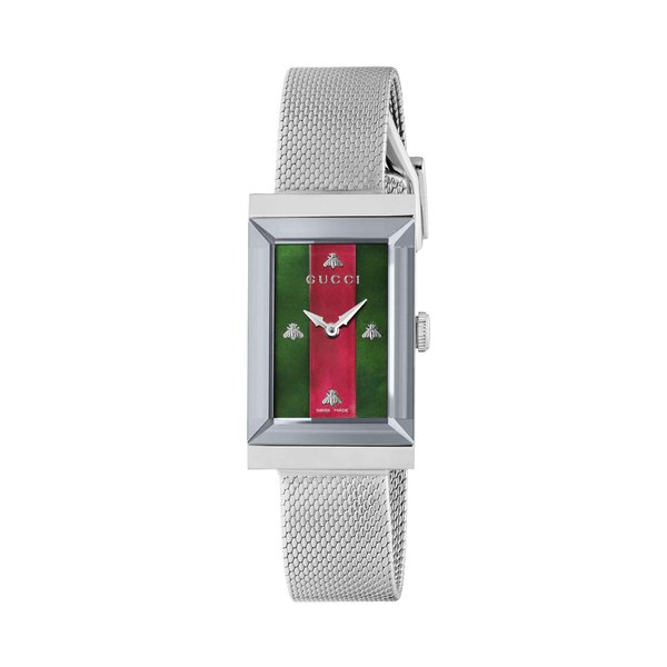 구찌 YA147401 G프레임 여성 메탈 자개다이얼 쿼츠 34x21mm - SSG.COM