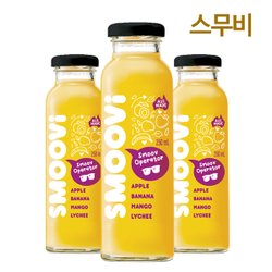스무비 애플 바나나 망고 리치 착즙주스 smoovi 250mlX12(Glass) - SSG.COM