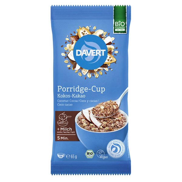 다버트 오트밀 컵 코코넛 카카오 65g - SSG.COM