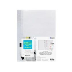 A4 A3 멀티 6포켓 팸플릿파일 영수증 설명서보관 홀더 - SSG.COM