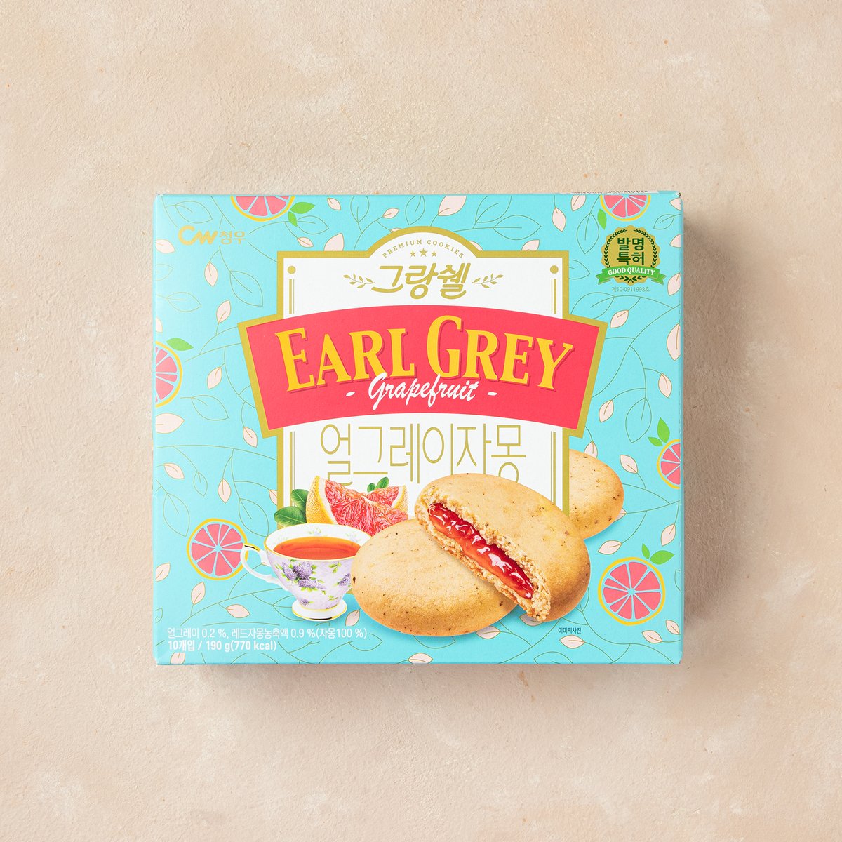 청우 그랑쉘얼그레이자몽 190g - SSG.COM