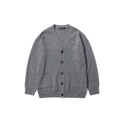 BASIC PATCH KNIT CARDIGAN [GREY] - SSG.COM