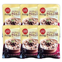 햇반 소프트밀 한우 소고기죽 420g x 6개 대량, 믿고 사는 즐거움 SSG.COM