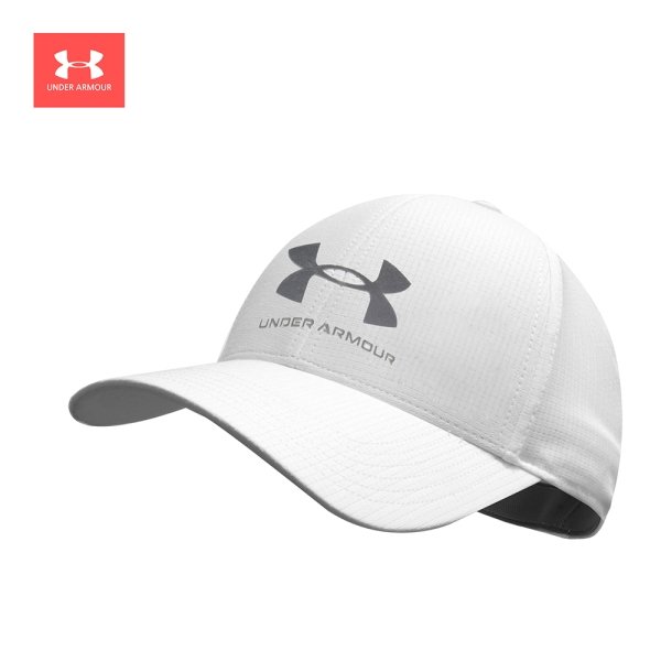 언더아머 UA 이소 칠 아머벤트 스트레치 모자 화이트 남자 스포츠 야구 골프 테니스 볼캡 1361529-100 - SSG.COM
