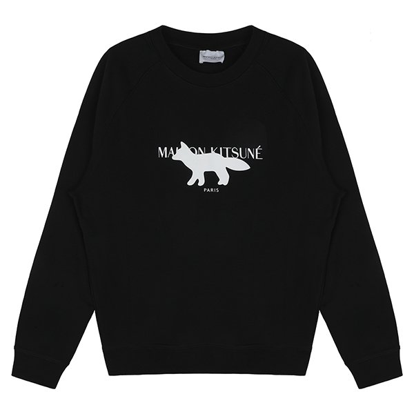 [메종키츠네]22FW JM00307KM0001 BK 폭스 스탬프 남성 맨투맨 블랙 - SSG.COM