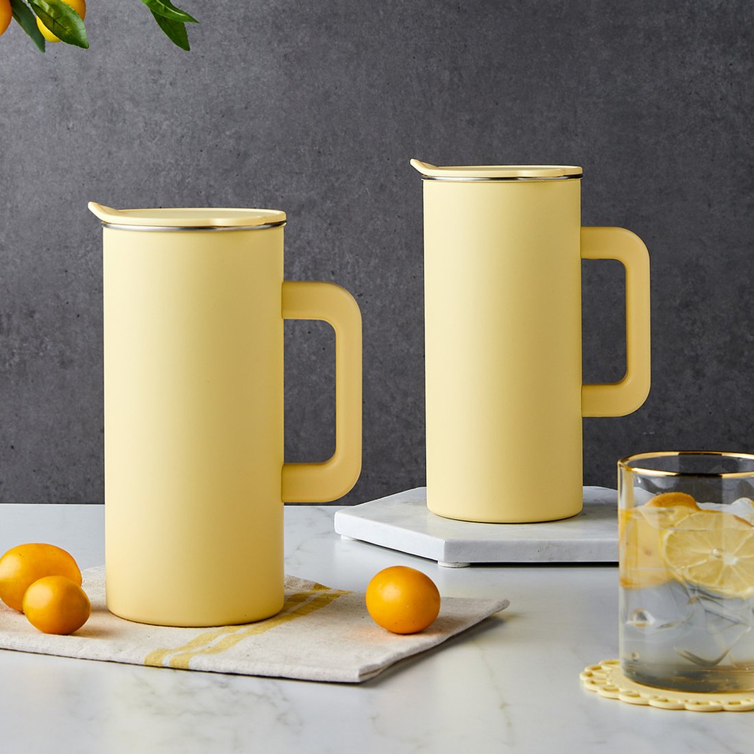 [모던하우스] ON 모던 스테인리스 304 냉장고물병 1.5L 2P세트 옐로우, 믿고 사는 즐거움 SSG.COM