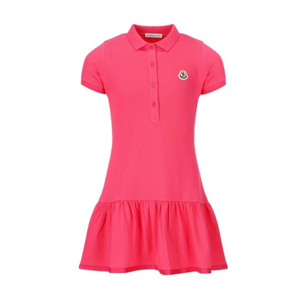 [국내당일] 몽클레어 키즈 로고 패치 플레어 헴 드레스 8I000118496F 546 - SSG.COM