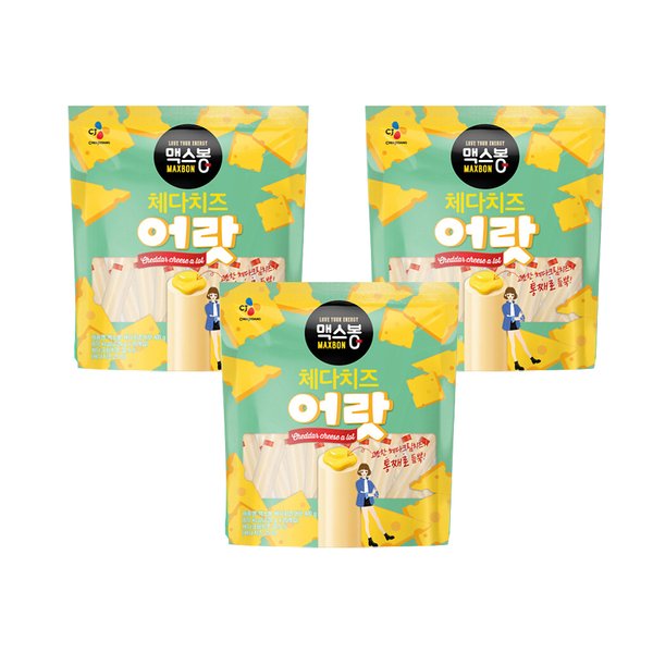 CJ제일제당 맥스봉 체다치즈 어랏 400g (20g 20개입) x 3개 간식 소시지 - SSG.COM