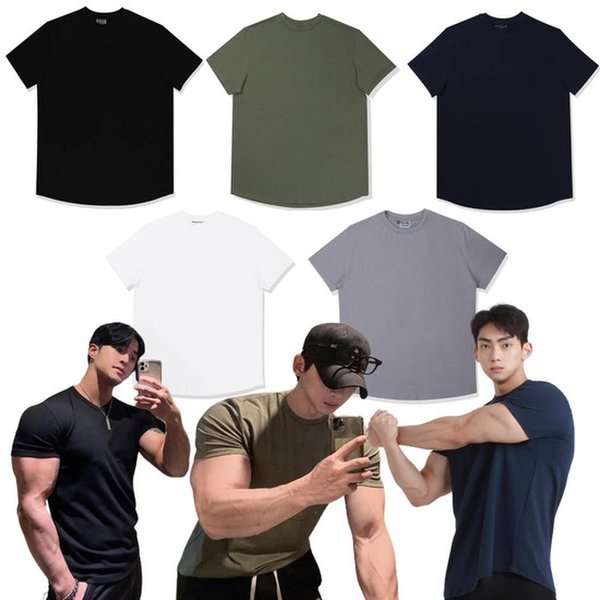 [모로엠] 데일리 머슬핏 라운드T LD-TSH-QLD1012-차콜 - SSG.COM