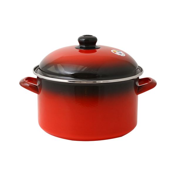 ELO 쿡포트 IH 깊은형 빨간법랑 양수냄비 24cm - SSG.COM