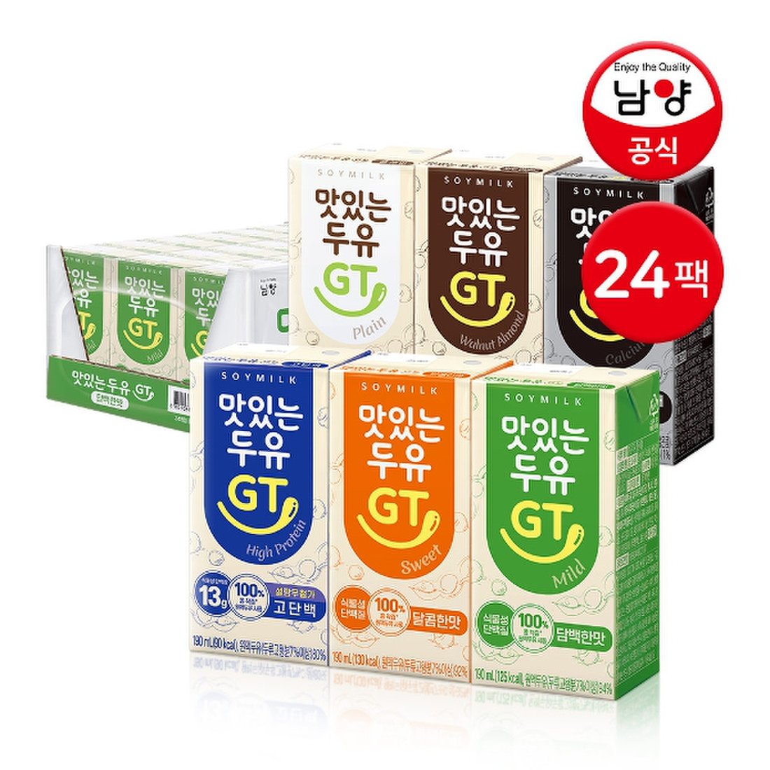 [남양] 맛있는두유 GT 190ml 2종 24팩 / 달콤담백, 믿고 사는 즐거움 SSG.COM