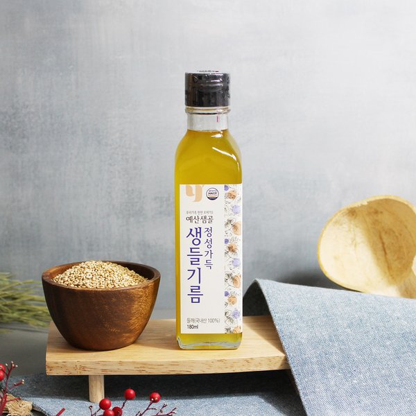 [무료배송] 충남 예산 샘골 저온압착 생들기름 180ml (국산깨 100%) - SSG.COM
