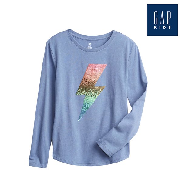 [갭키즈] 라이트닝 플리피 티셔츠(778915-03-9_BL) - SSG.COM