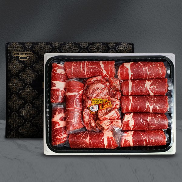 [냉동][김상우푸드] 미국산 소고기 구이선물세트 3.6kg (척아이롤3kg+늑간살600g) - SSG.COM