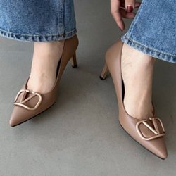 [오노마] ONM 포커스 로고 포인팅 시크 7cm 펌프스 힐 - SSG.COM