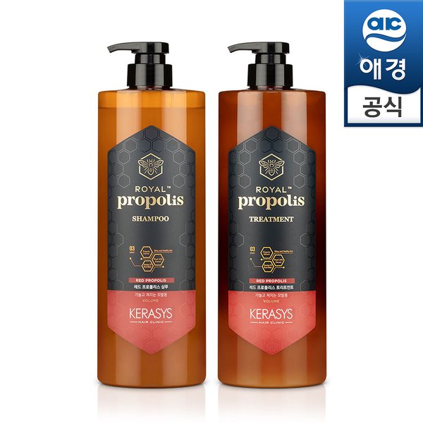 [G] 케라시스 로얄 프로폴리스 샴푸/트리트먼트 1L x2개 - SSG.COM