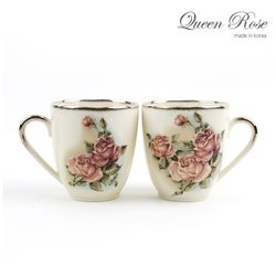 퀸로즈 플라워머그 2P - SSG.COM