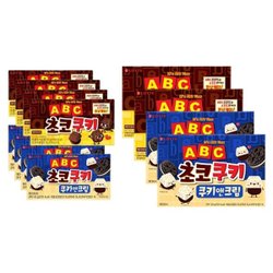 ABC 초코쿠키 50g 4개+ABC 초코쿠키 쿠앤크 43g 4개+ABC 초코쿠키 152g 2... - SSG.COM