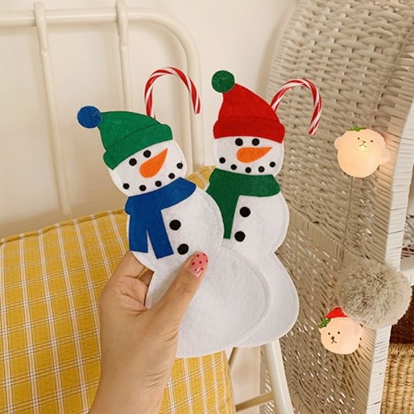 Felt Snowman Pocket SET 펠트눈사람포켓세트(2색 1세트) - SSG.COM