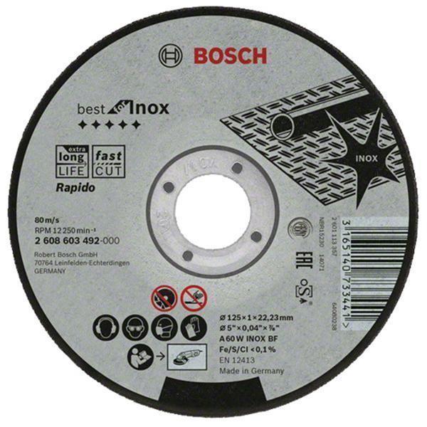 보쉬 절단석-고급 5In.ch절단석492 125mm 1.0mm 22.23mm 25EA - SSG.COM