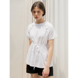 [리퍼브]SHIRRING RAGLAN T-SHIRT_WHITE - SSG.COM
