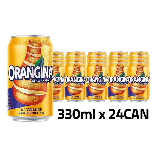 영국 Orangina 오렌지나 스파클링 오렌지 주스 330ml 24캔 - SSG.COM