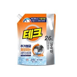 테크 찬물전용 추가헹굼필요없는 세탁세제 2.6L리필 - SSG.COM