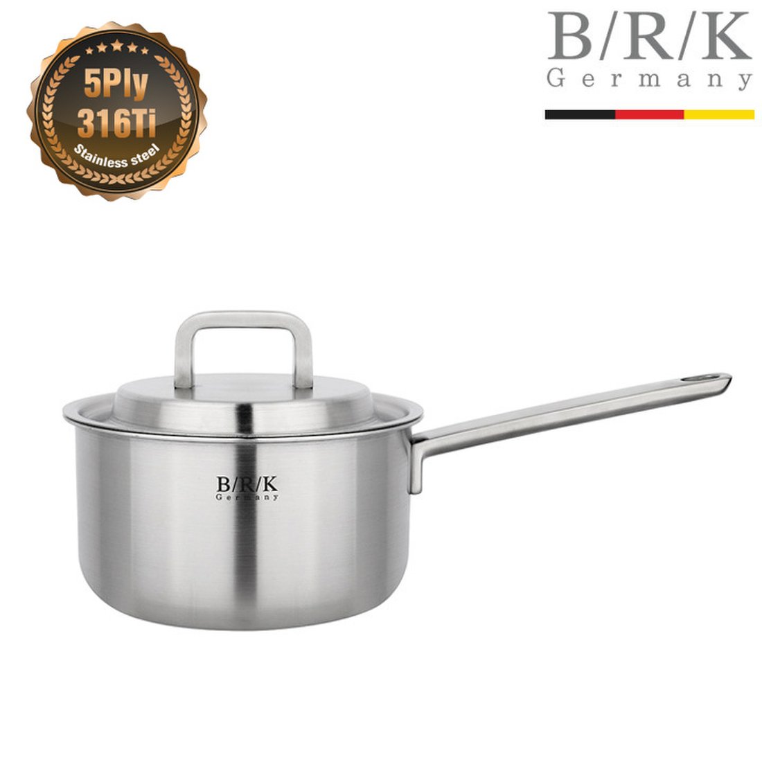 [BRK] 마스터 티타늄 통5중 316스텐 편수 냄비 18cm/인덕션 겸용, 믿고 사는 즐거움 SSG.COM