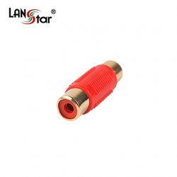 LANSTAR RCA to RCA 젠더 (LS-AVG-RCA-FFR, 빨강) - SSG.COM