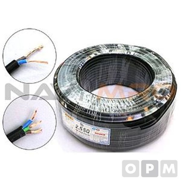 VCTF전선 0.75~4.0SQ 1롤 100M 흑색/ SQ 4 CORE 3 - SSG.COM