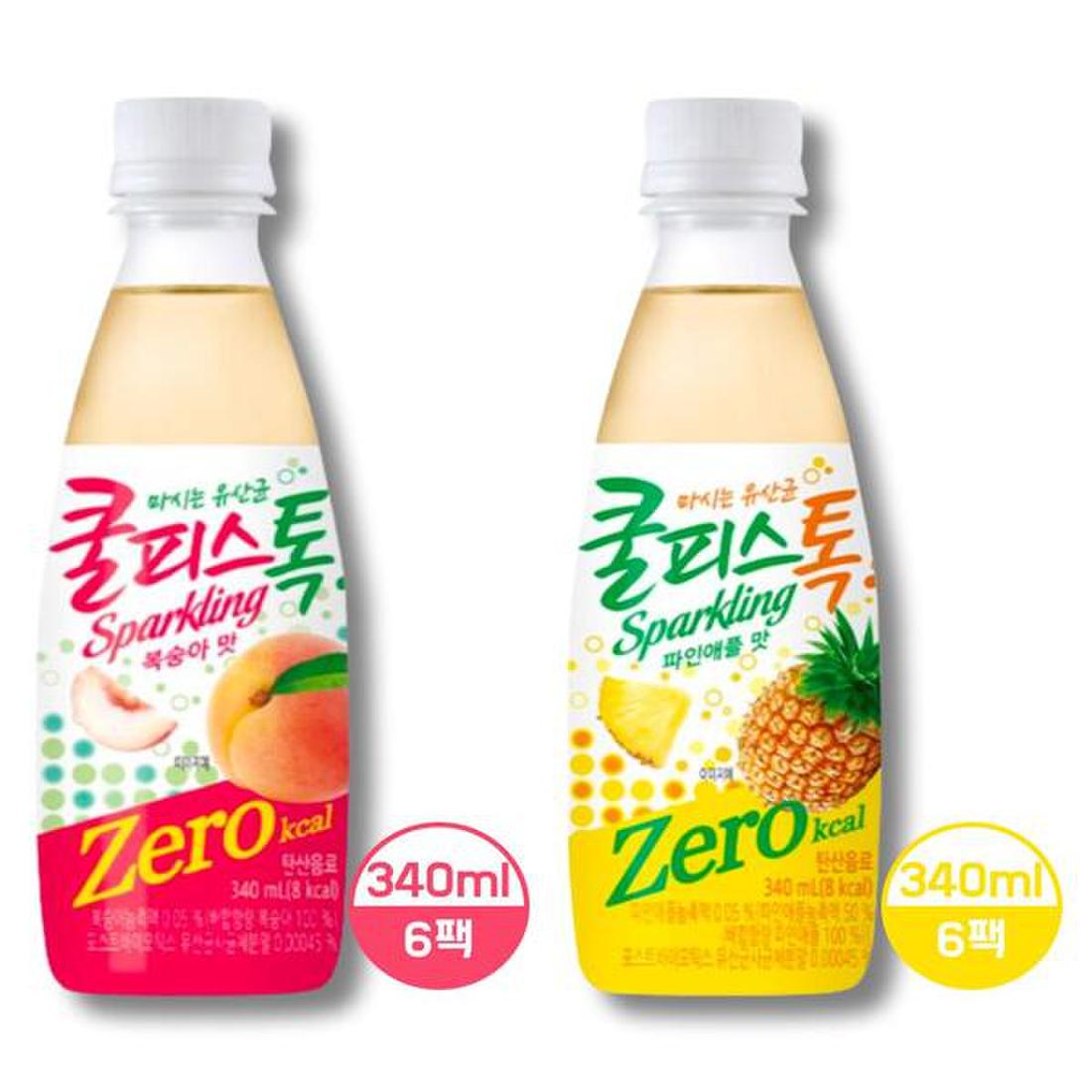 동원 쿨피스톡 제로 340mL 복숭아 6병 + 파인애플 6병, 믿고 사는 즐거움 SSG.COM