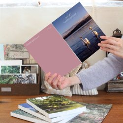 리코즈 A5 시너리 포토 모눈노트 패드 공책 스완 (PVC커버 포함) - SSG.COM