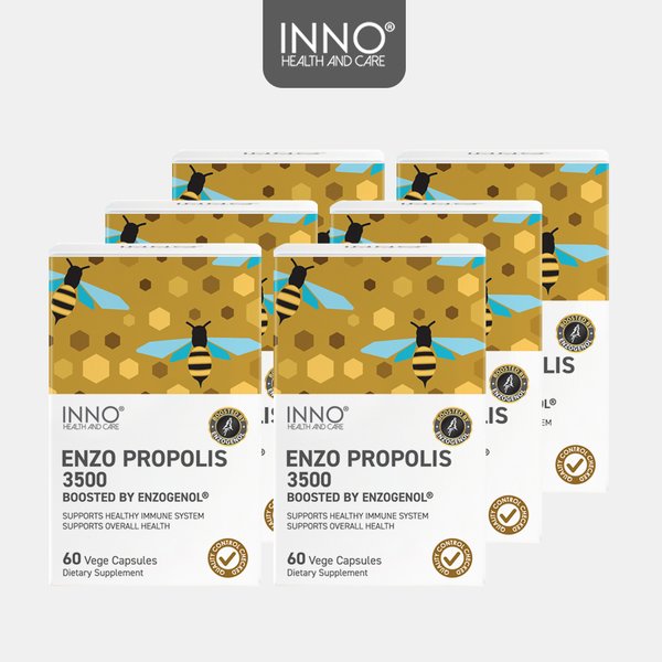 뉴질랜드 이노헬스 프리미엄 프로폴리스 3500 파우더 60 캡슐 6팩 - SSG.COM