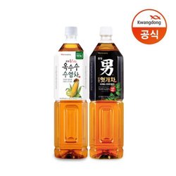 광동 옥수수수염차 1.5L 6개 + 헛개차 1.5L 6개 - SSG.COM