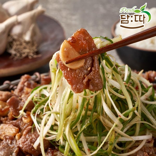 [담따프레시] 지례 흑돼지 간장 파채 불고기(캠핑) 2인분 510g - SSG.COM