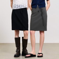 WOMAN 스트링 H라인 미디스커트 [2COL] / WBD2L13506 - SSG.COM