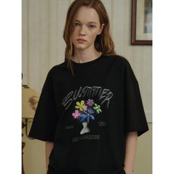 DTP DIMENSION FLOWER 반팔티 블랙, 믿고 사는 즐거움 SSG.COM