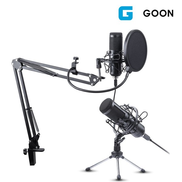 G GOON VM-900 고감도 마이크 USB 탁상용 스탠드 ASMR 유튜브 1인방송장비 스튜디오 인터넷방송 브이로그 - SSG.COM