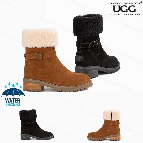 어그 오즈웨어 UGG 호주 여성 바이올렛 통굽 지퍼 앵클 양털 부츠 OB752 - SSG.COM