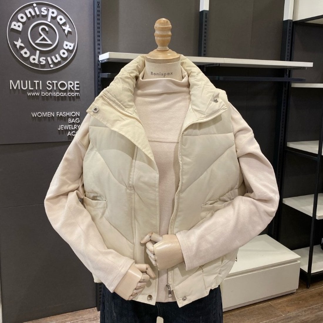 보니스팍스 NC02 하이넥 퀼팅 패딩 베스트 B48PV060 (E9240579), 믿고 사는 즐거움 SSG.COM