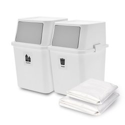 멀티 가정용 재활용 분리수거함 40L(화이트) 2P+전용봉투 200매 - SSG.COM