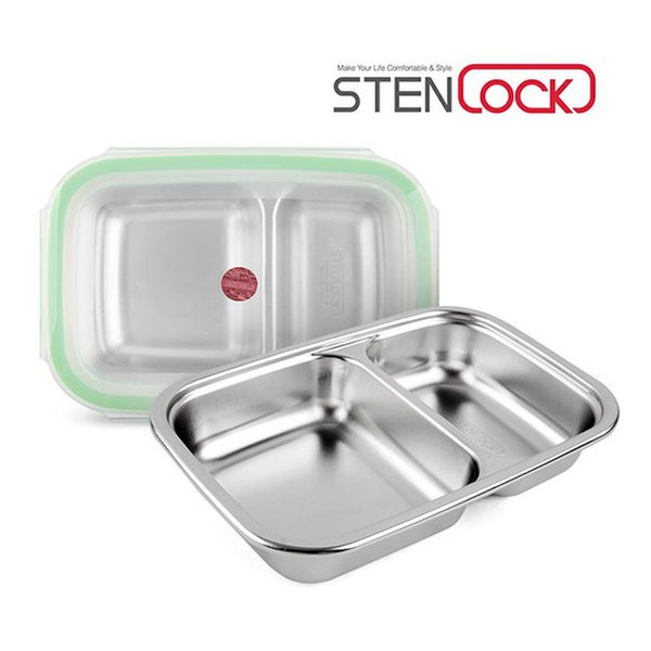 스텐락 심플 스텐 나눔 직사각 찬통 2호 370ml - SSG.COM