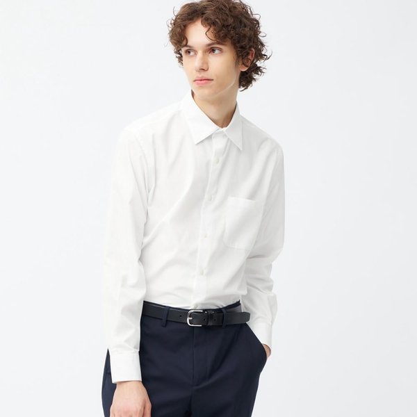 유니클로 GU 이지 케어 레귤러 핏 셔츠 (긴팔) SW+E - SSG.COM